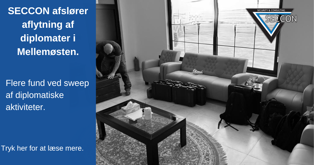 SECCON afslører aflytning af diplomater i Mellemøsten.